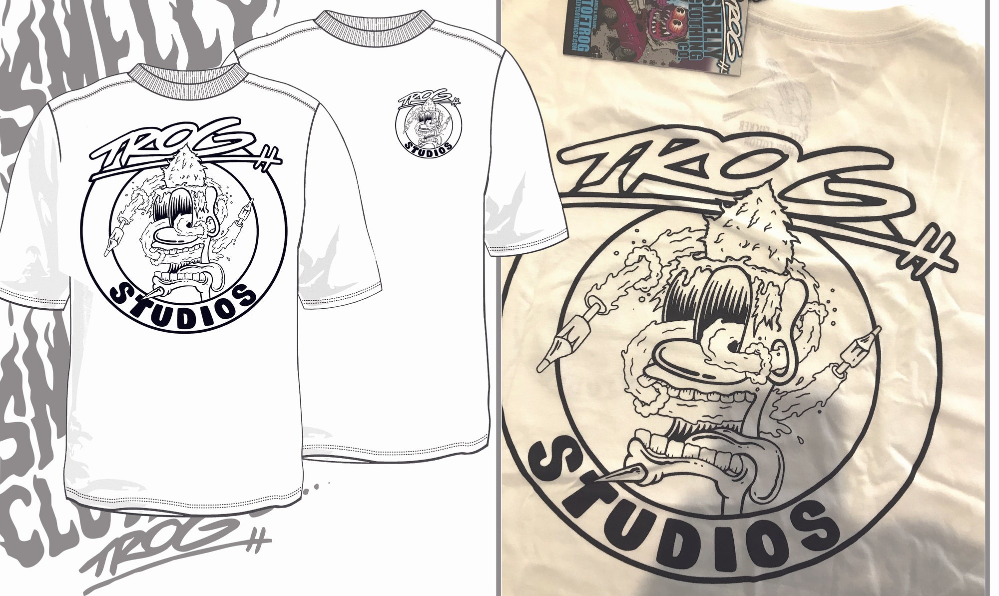 TROG STUDIOS - organic cotton tshirt featuring TROG official artwork ...